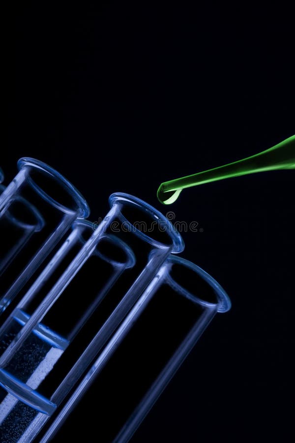 Pipette with Drop, and Tubes Stock Image - Image of medical, industry ...