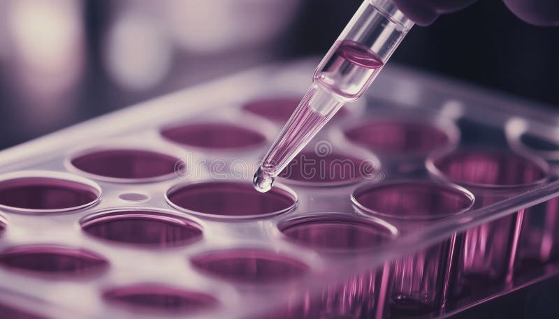 Pipetting Sample into a Multi Well Plate in Pharmaceutical Research ...