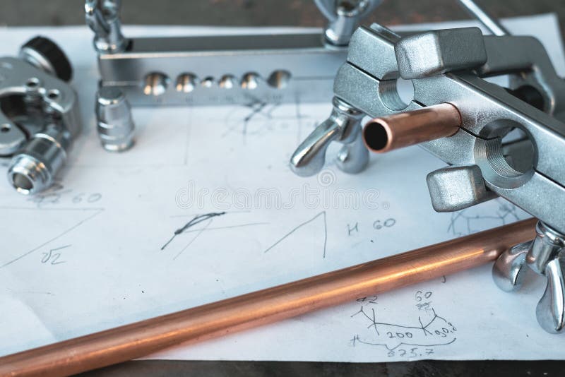 Pipework concept. stock photo. Image of pipe, manufacturing - 138424766