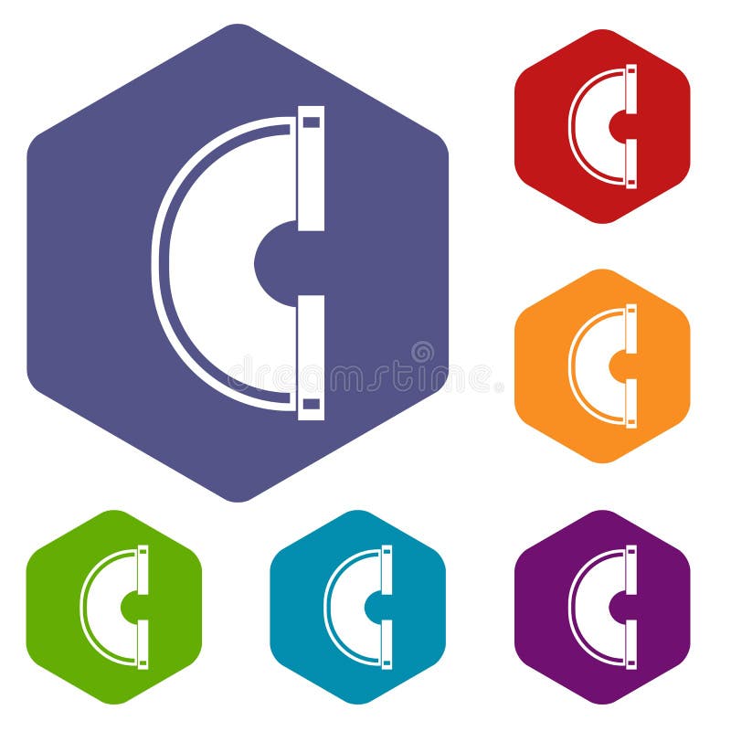 Piping Connection Icons Set Hexagon Stock Illustrations – 3 Piping ...