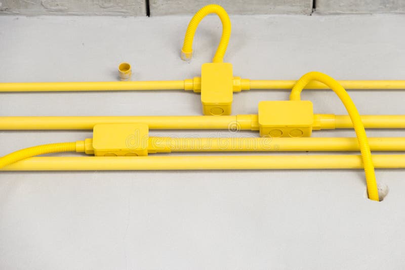 Piping and electric stock photo. Image of flexible, coil - 71448560