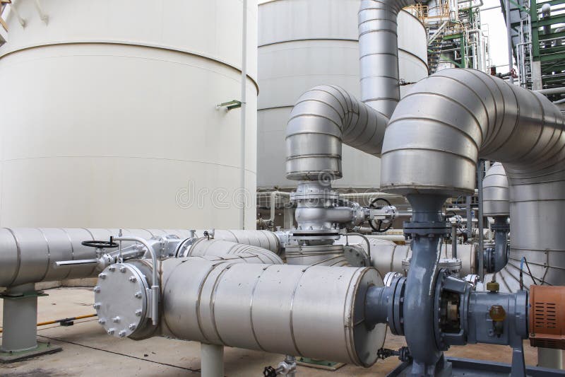 Piping in factory stock image. Image of junction, chemical - 28040673