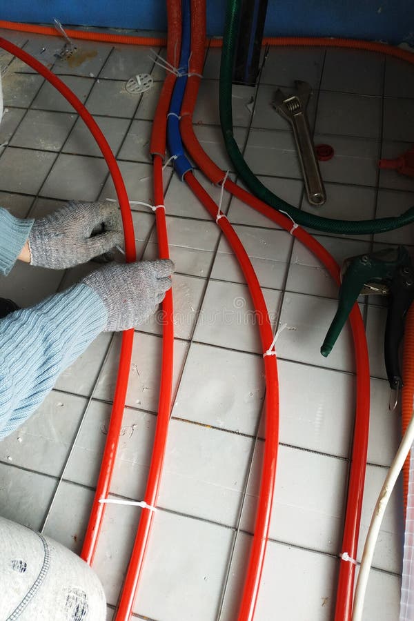 Piping Installation of the Heating System, the Master Attaches the ...