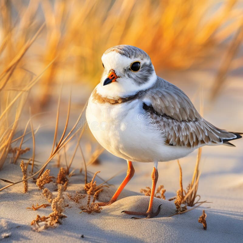 Ai Generated Illustration Wildlife Concept of Piping Plover Stock ...