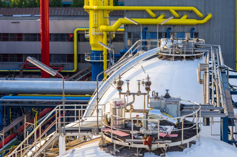 Piping System and Container Stock Image - Image of heavy, pipes: 54268619