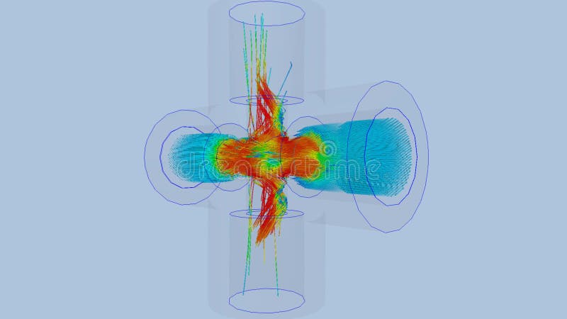 Piping System Liquid Flow Simulation Cfd Simulation Computational