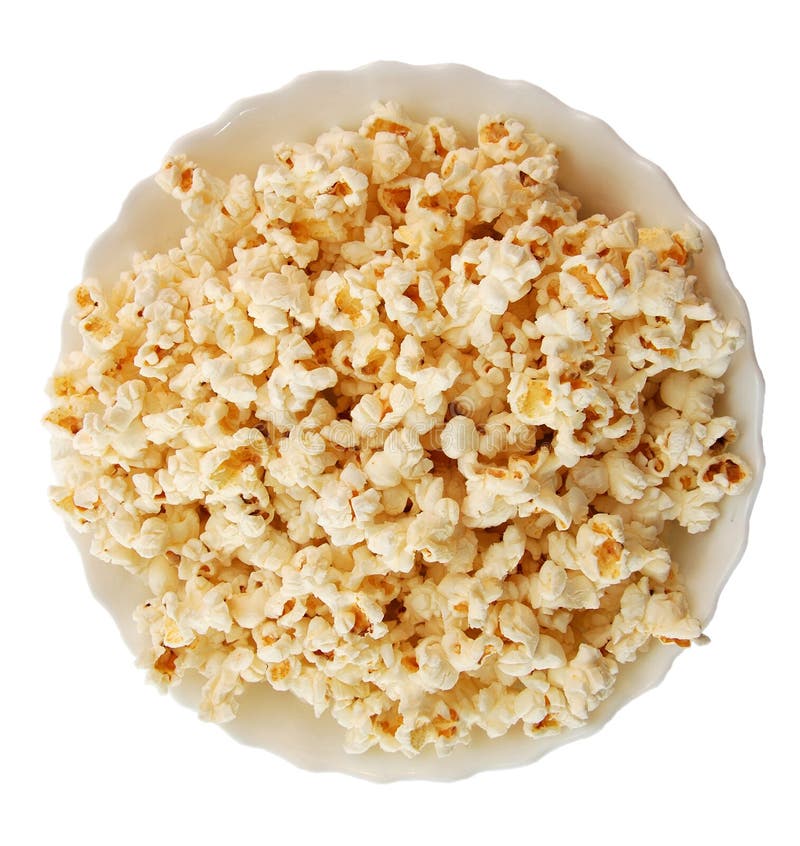 Pipoca imagem de stock. Imagem de isolado, branco, casca - 2249759