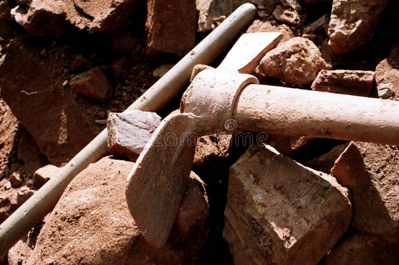 Piqueta foto de archivo. Imagen de blanco, industrial - 14126044