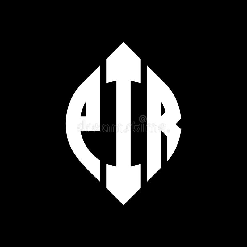 PIR Circle Letter Logo Design with Circle and Ellipse Shape. PIR ...