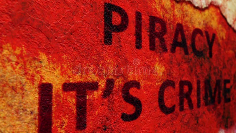 Piracy it is crime stock video. Video of safety, music - 195023233