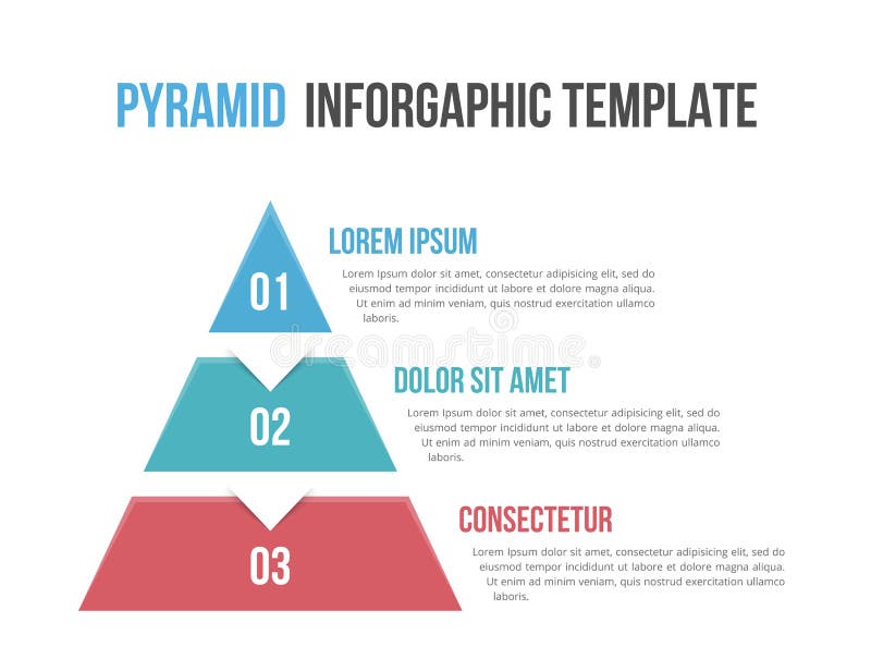Piramide Infographics illustrazione vettoriale. Illustrazione di ...