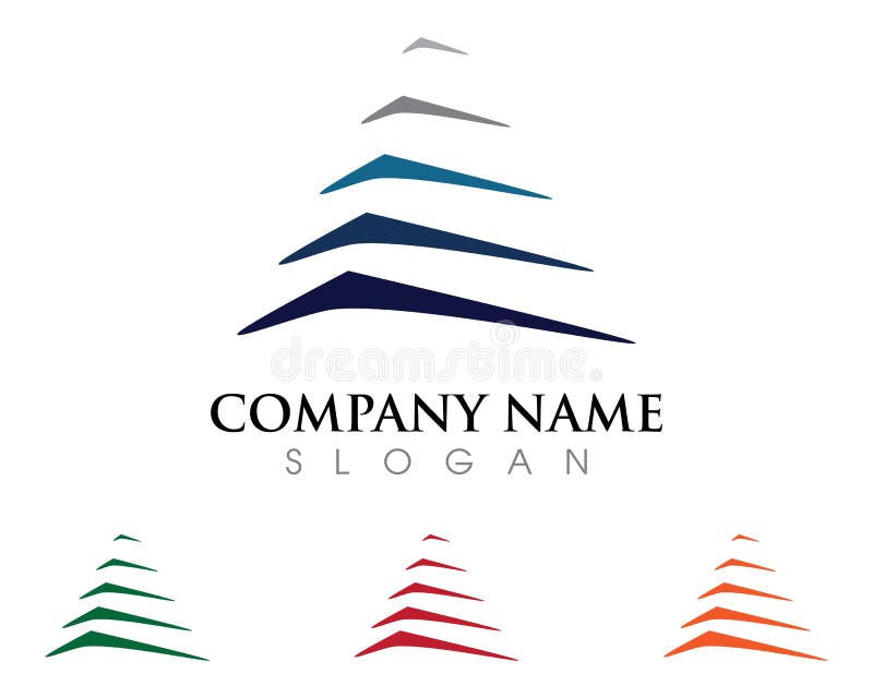 Piramide Logo Template illustrazione di stock. Illustrazione di ciclo ...