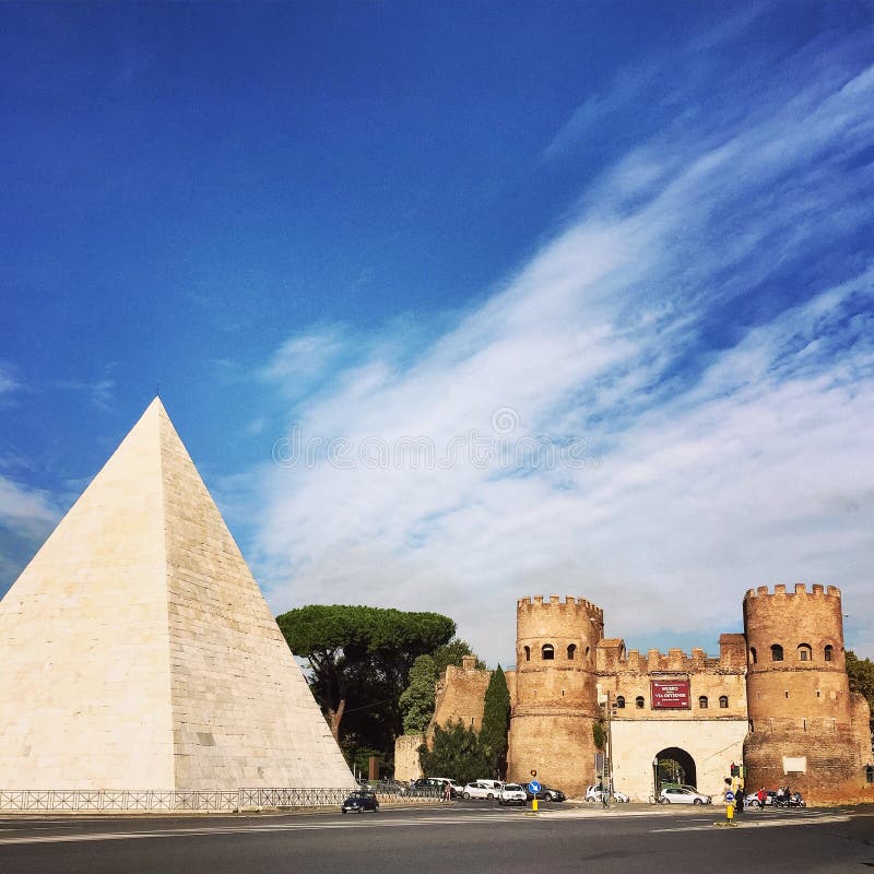 Piramide stock image. Image of piramide, italy, roma - 62420223
