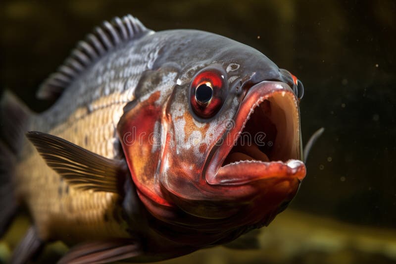 Piranha without Teeth. Generative AI Stock Illustration - Illustration ...