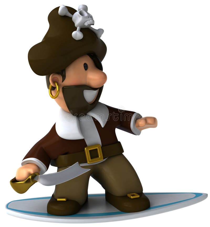 Pirate stock illustration. Illustration of surf, sword - 17421658