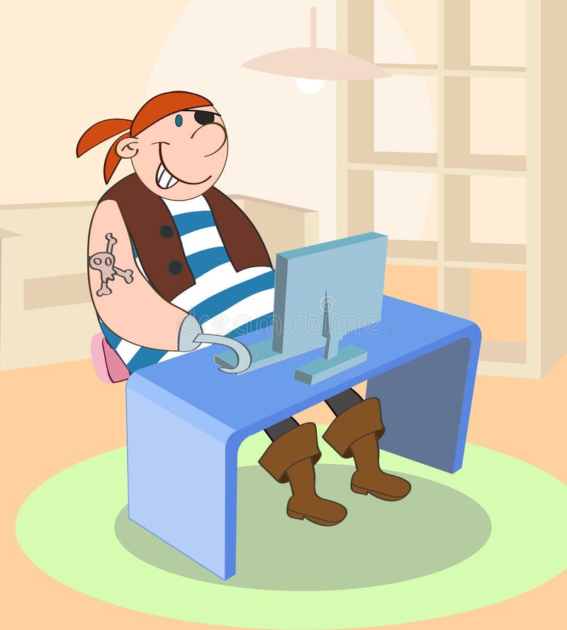 Pirate stock illustration. Illustration of fraud, piracy - 18170272