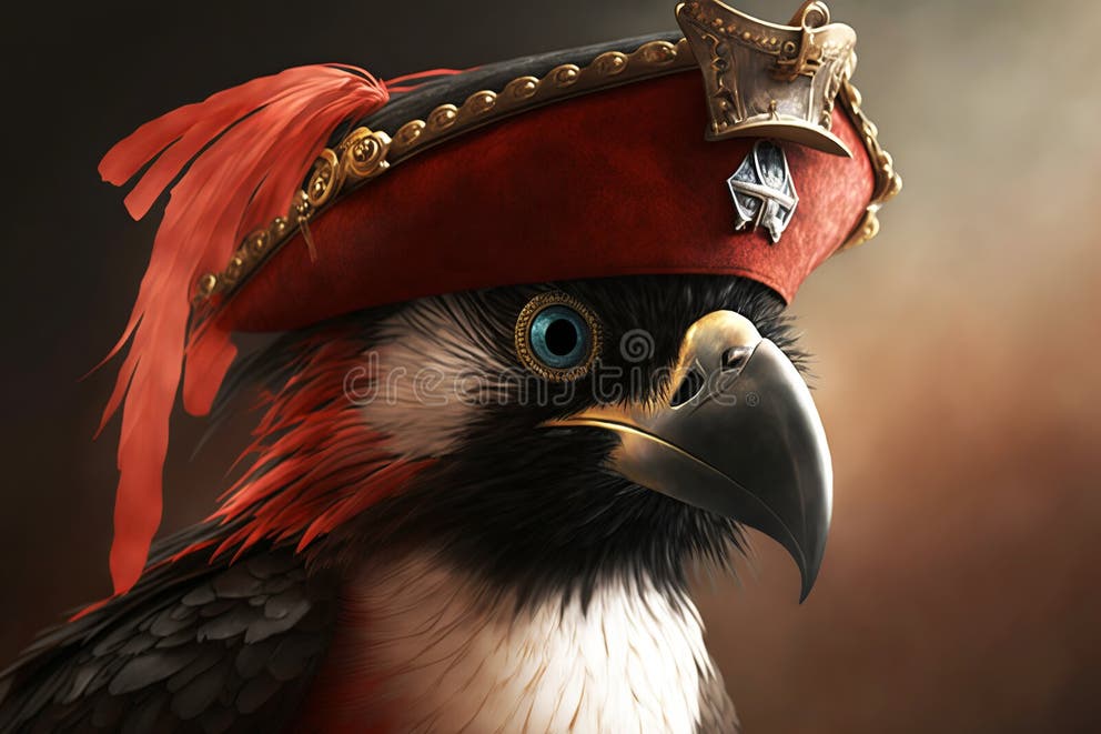 Pirate Bird. Generative AI. Stock Illustration - Illustration of ...