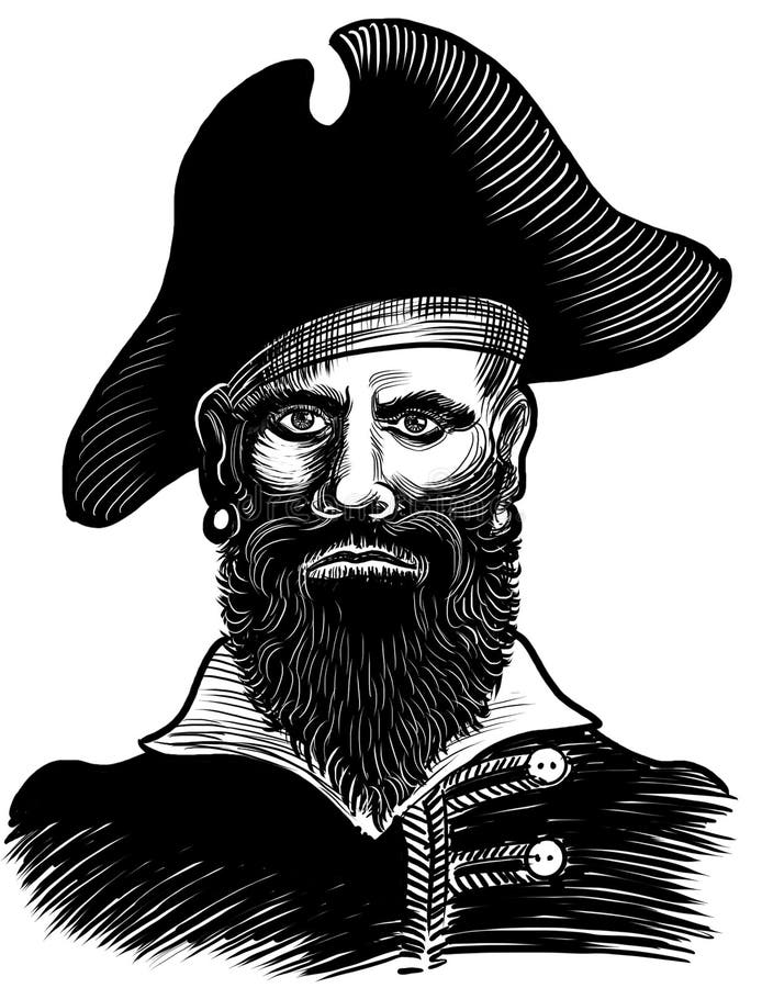 Pirate captain stock illustration. Illustration of sailor - 299496387