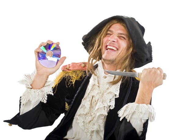 Pirate and CD stock photo. Image of cross, crossbones - 9446284