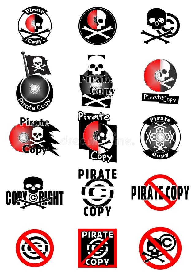 Software piracy stock vector. Illustration of flag, crime - 48629437