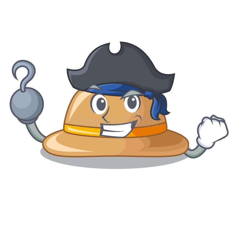 Pirate Cork Hat Isolated on the Mascot Stock Vector - Illustration of ...