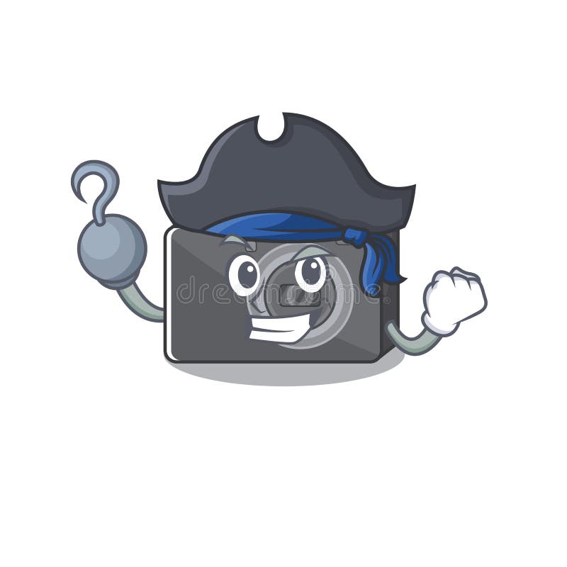 Pirate Digital Camera in the Cartoon Shape Stock Vector - Illustration ...
