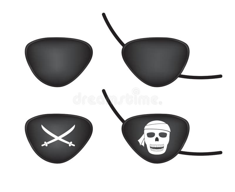 Pirate eye patch stock vector. Illustration of ship, wearing - 69354178