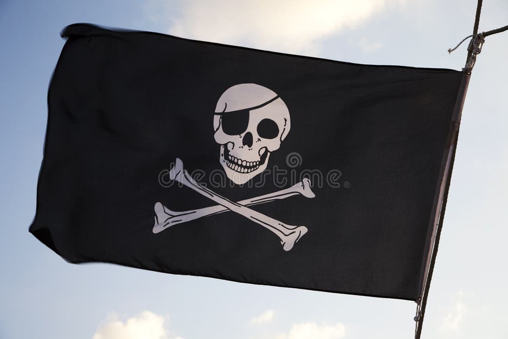 Pirate flag stock image. Image of head, outdoor, flag - 21826415