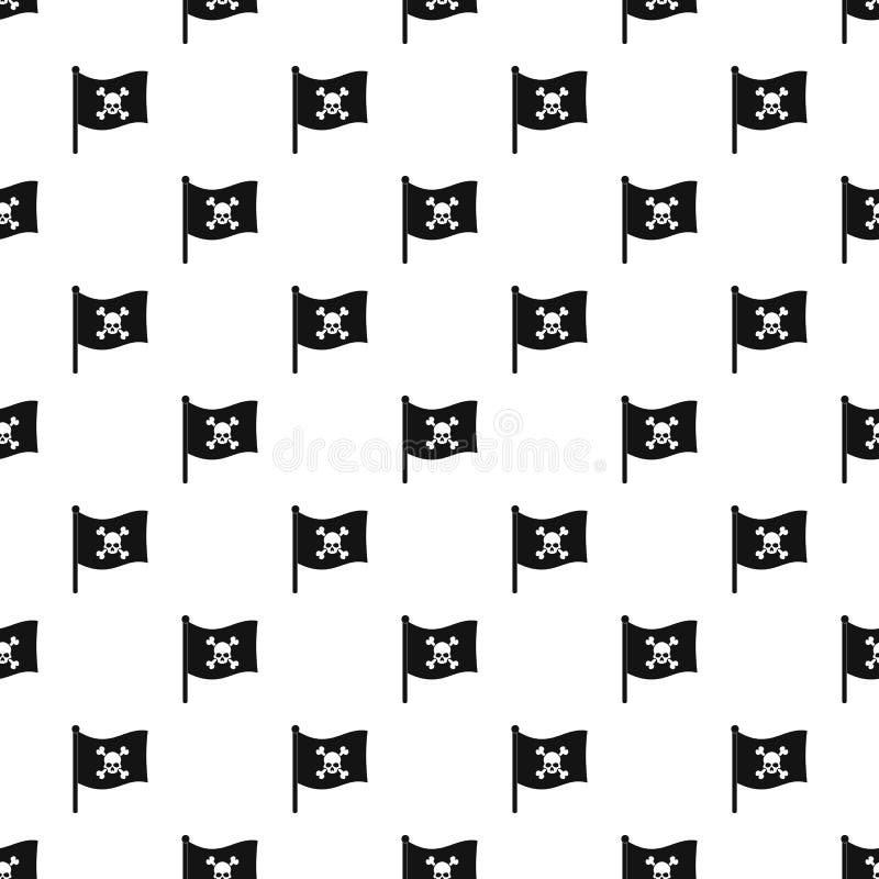 Pirate flag pattern vector stock vector. Illustration of risk - 91195539