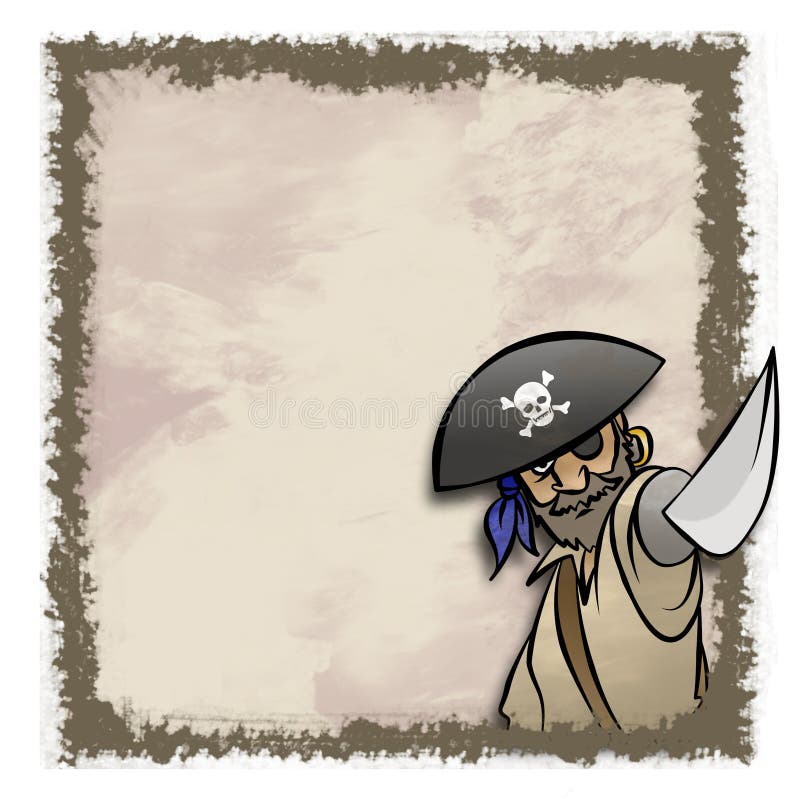 Pirate Frame stock illustration. Illustration of sword - 5449700