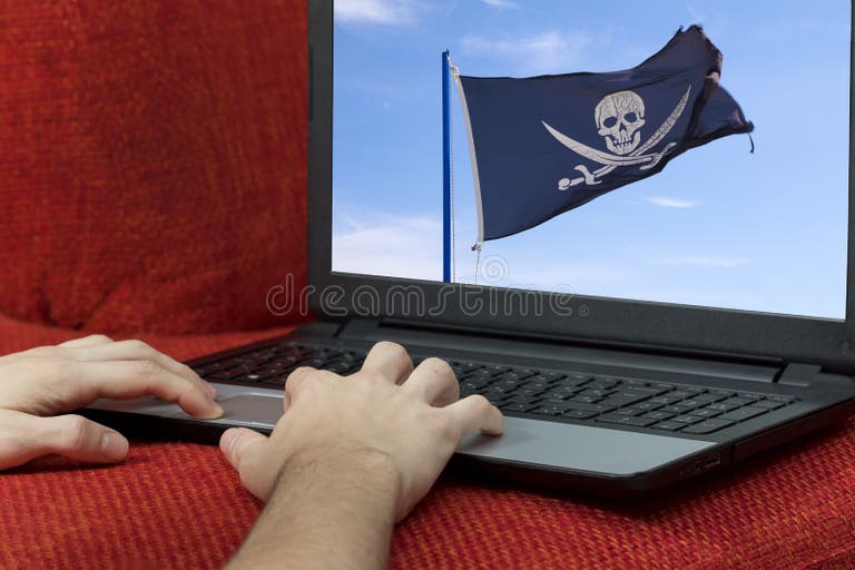 Pirate is Hacking and Stealing Identity Stock Photo - Image of code ...