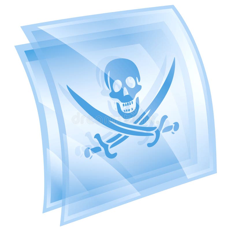 Pirate icon blue stock illustration. Illustration of ship - 294235870