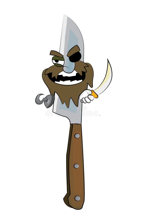 Sad knife cartoon stock illustration. Illustration of sharp - 49290825
