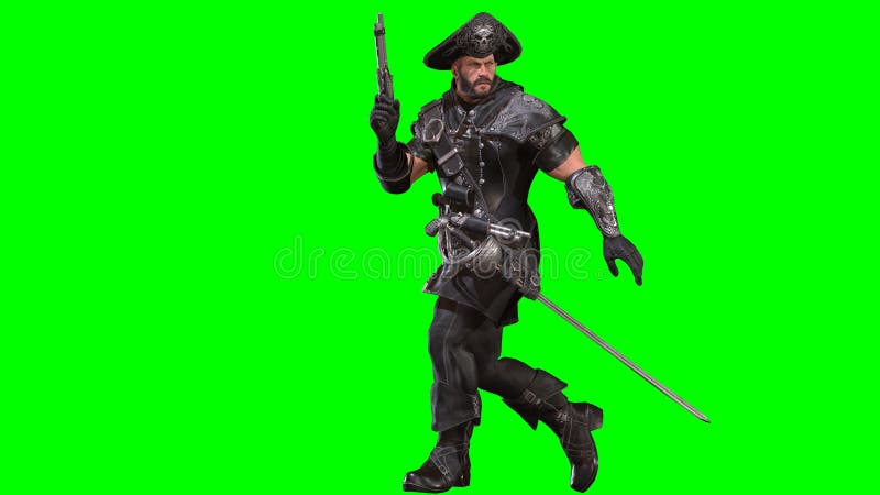 Pirate Man 3d Illustration 3d Render Stock Illustration - Illustration ...