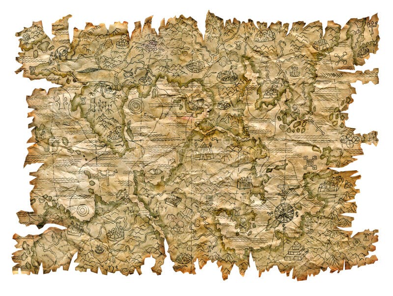 Pirate map 3 stock illustration. Illustration of history - 31058582