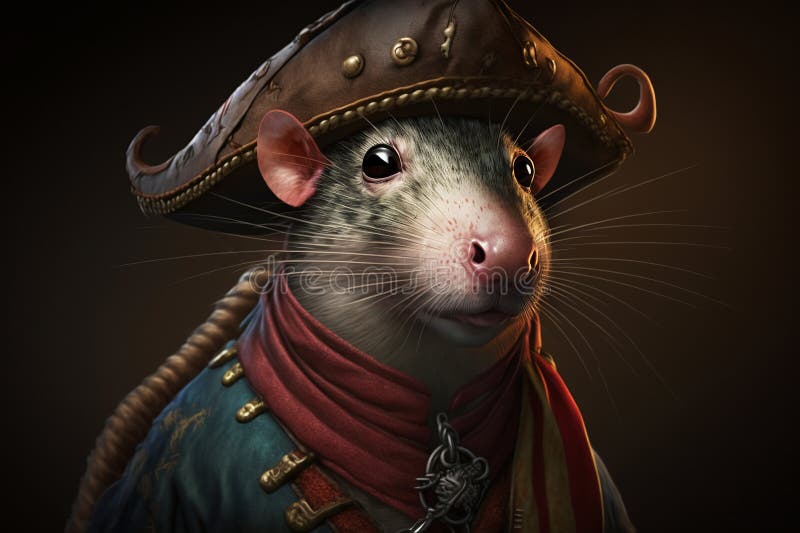 Pirate Mouse. Generative AI. Stock Illustration - Illustration of ...