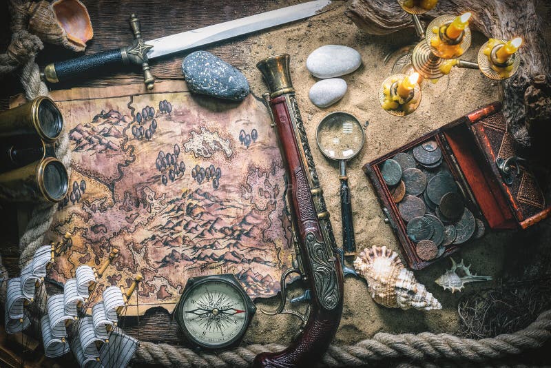 Old Gun Pirate Map Stock Photos - Free & Royalty-Free Stock Photos from ...