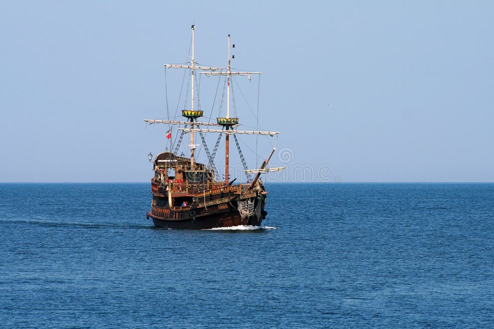 Pirate ship stock photo. Image of stern, foretop, tours - 11116562
