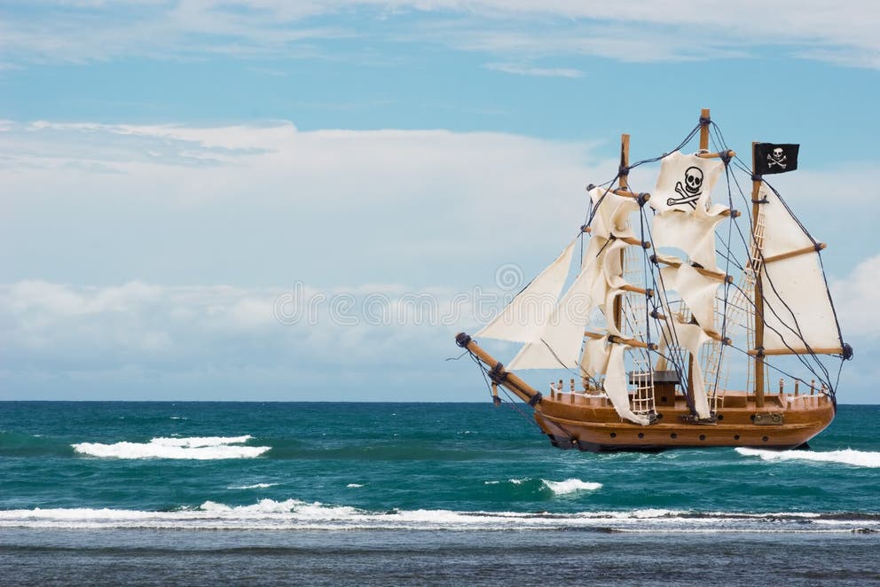 Pirate Ship stock photo. Image of capture, ocean, pirate - 19613640
