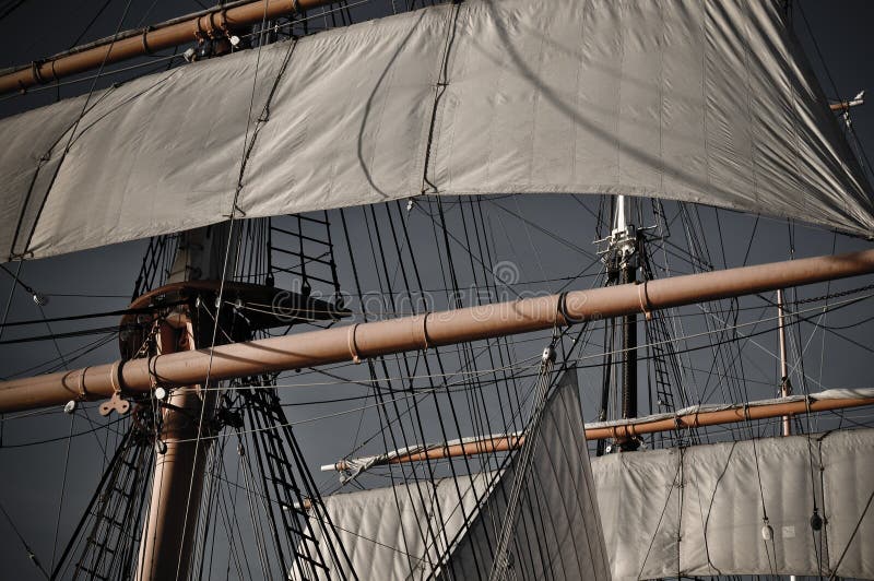 Pirate boat mast stock image. Image of travel, vessel - 13006925