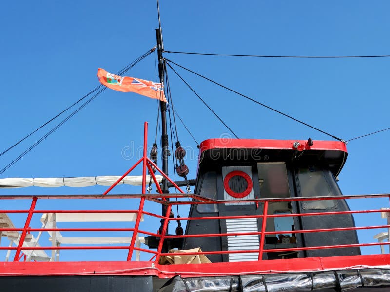 Pirate Ship Upper Deck and Wheelhouse Stock Photo - Image of design ...