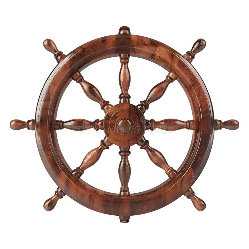 Pirate Ship Wheel on Transparent Background - Ai Generated Stock ...