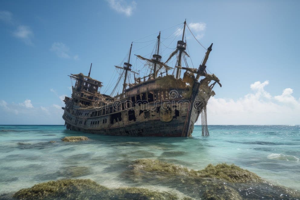 Pirate Shipwrecked and Decayed after Years of Being at the Bottom of ...