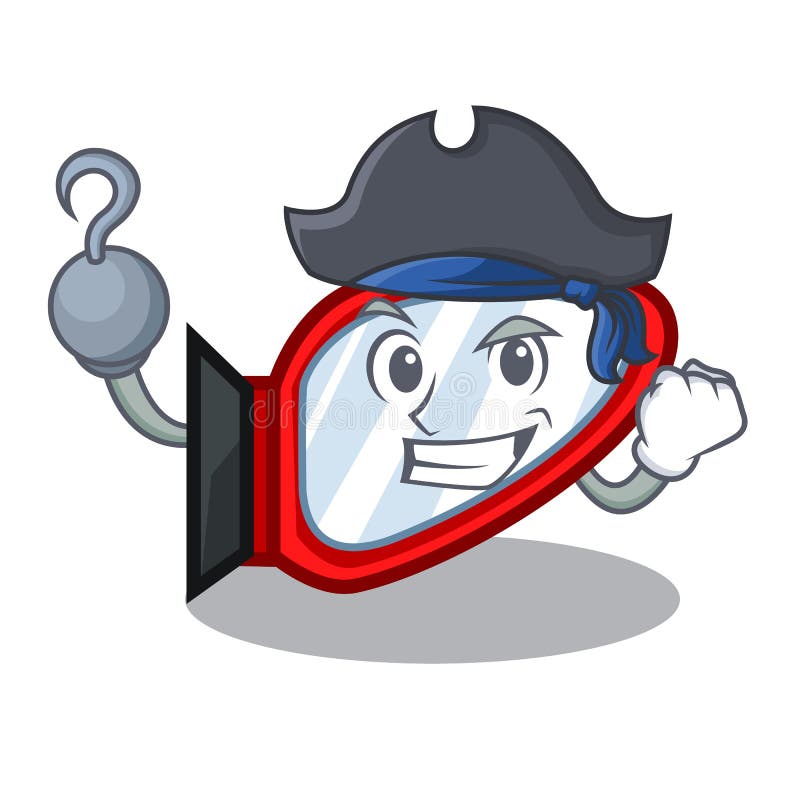 Pirate Side Mirror Isolated with the Character Stock Vector ...