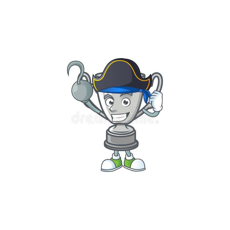 Pirate Silver Trophy for the Second Winner Stock Vector - Illustration ...