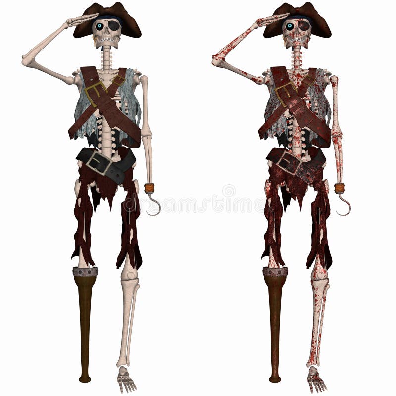 Pirate Skeleton stock illustration. Illustration of isolated - 18022842