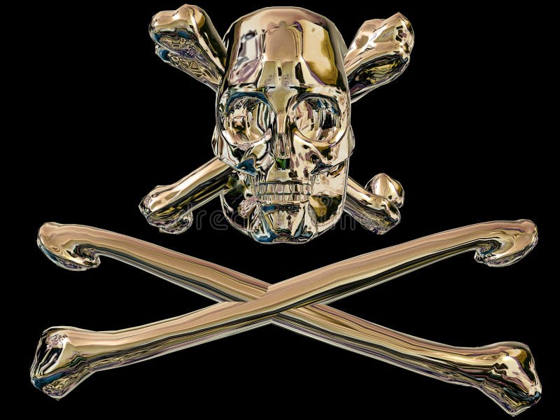 Pirate Skull stock photo. Image of pirate, graphic, bone - 33698442