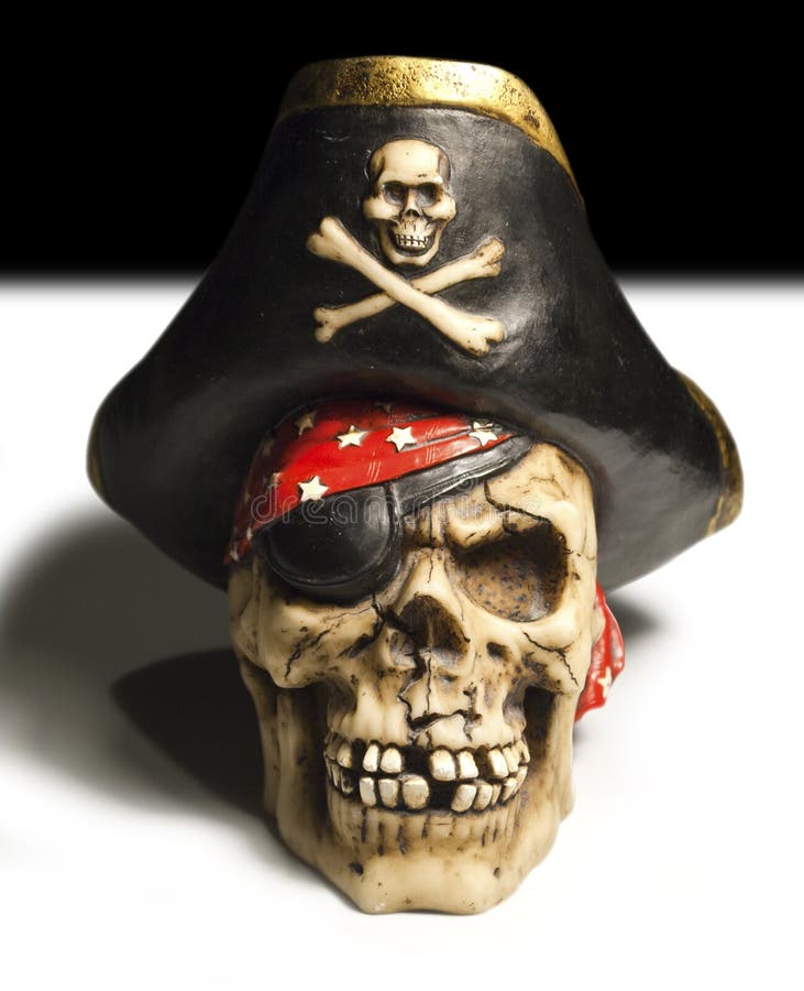 Evil pirate skull stock image. Image of bone, masquerade - 5387823