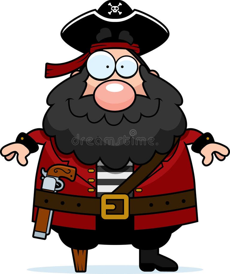Pirate Smiling Cartoon Illustration Stock Illustrations – 2,531 Pirate ...