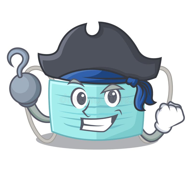 Pirate Surgical Mask Isolated with the Mascot Stock Vector ...